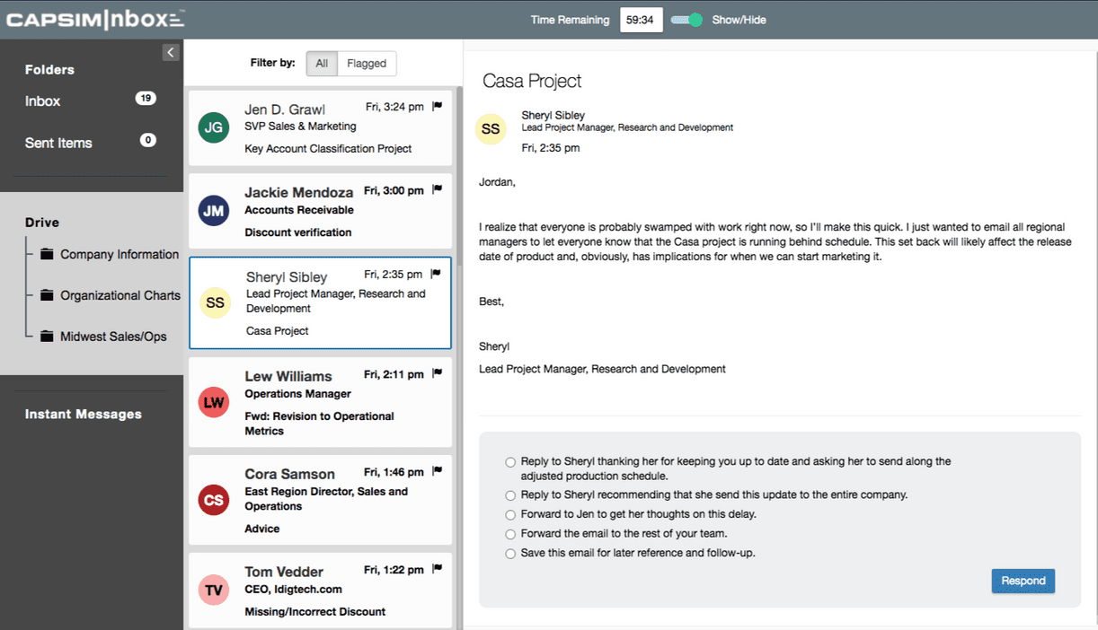 CapsimInbox Authoring Platform | Capsim