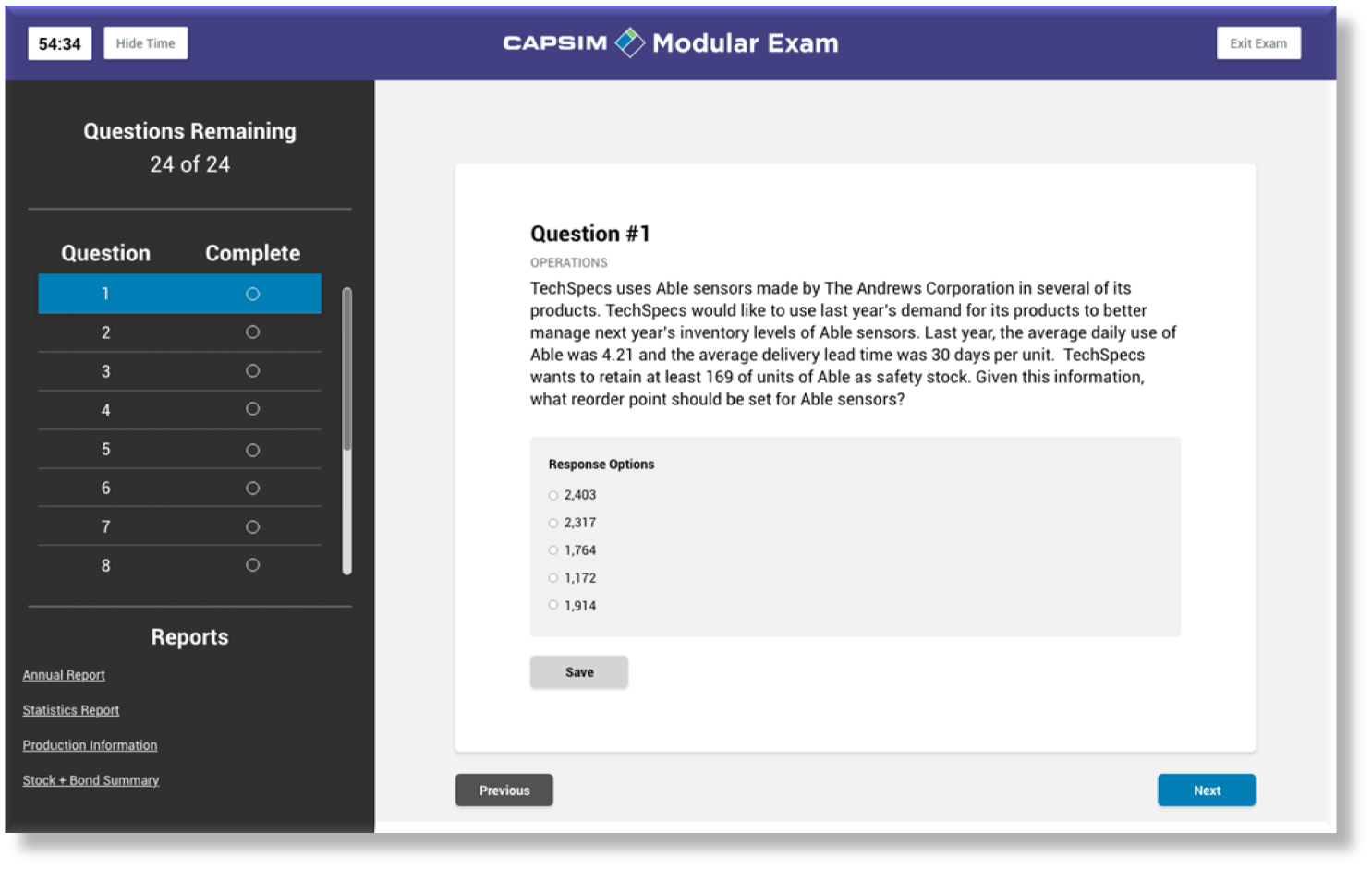 Capsim | Academic Use Cases