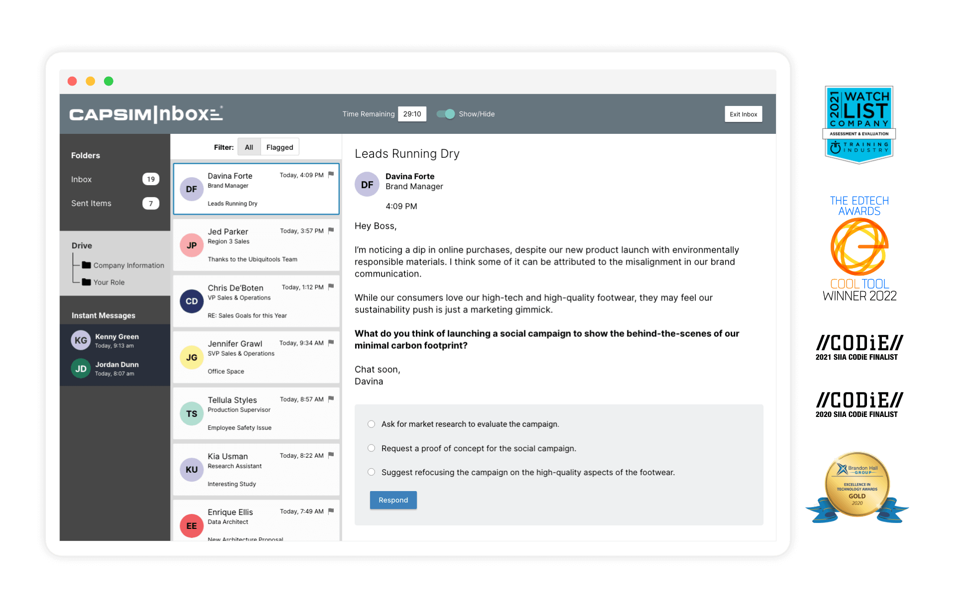 Inbox Simulations | Capsim