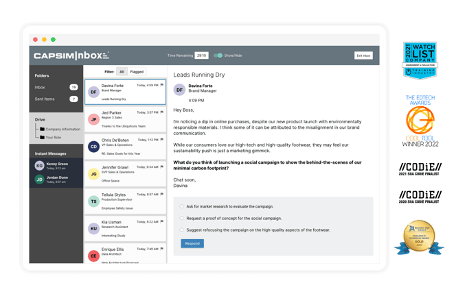 Inbox Simulations | Capsim