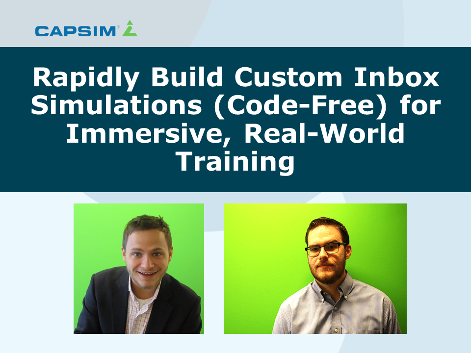 Capsim Webinars - Free Webinars on Simulation-based Learning | Capsim